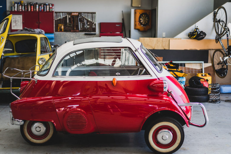 Vintage-Restored-BMW-Isetta-Red-White-Interior-Shots-1 | Where and Wander