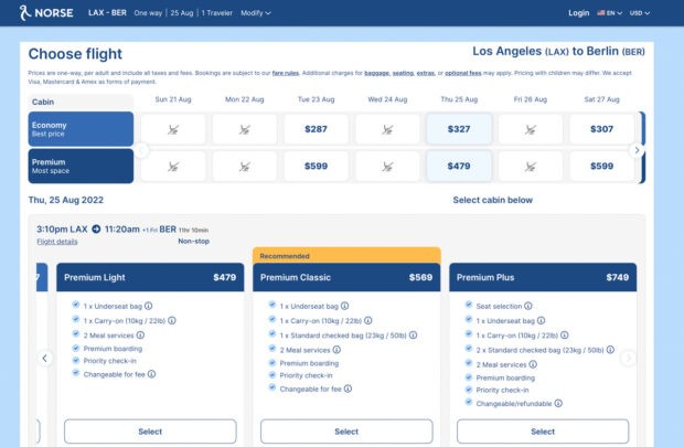 Review: Norse Atlantic Inaugural Flight Non-Stop Los Angeles to Berlin ...